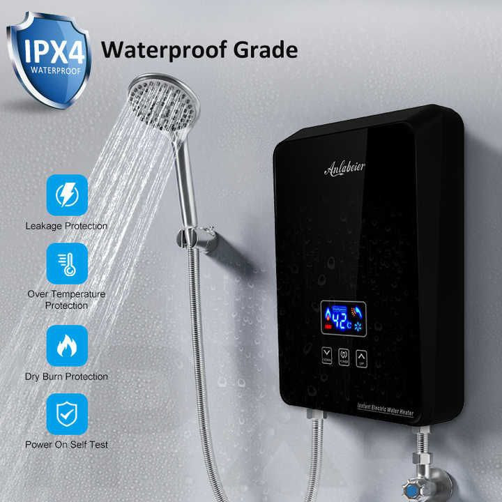 Anlabeier 6kW Black Shower Heater | Borehole-Ready | Quickfix Nairobi