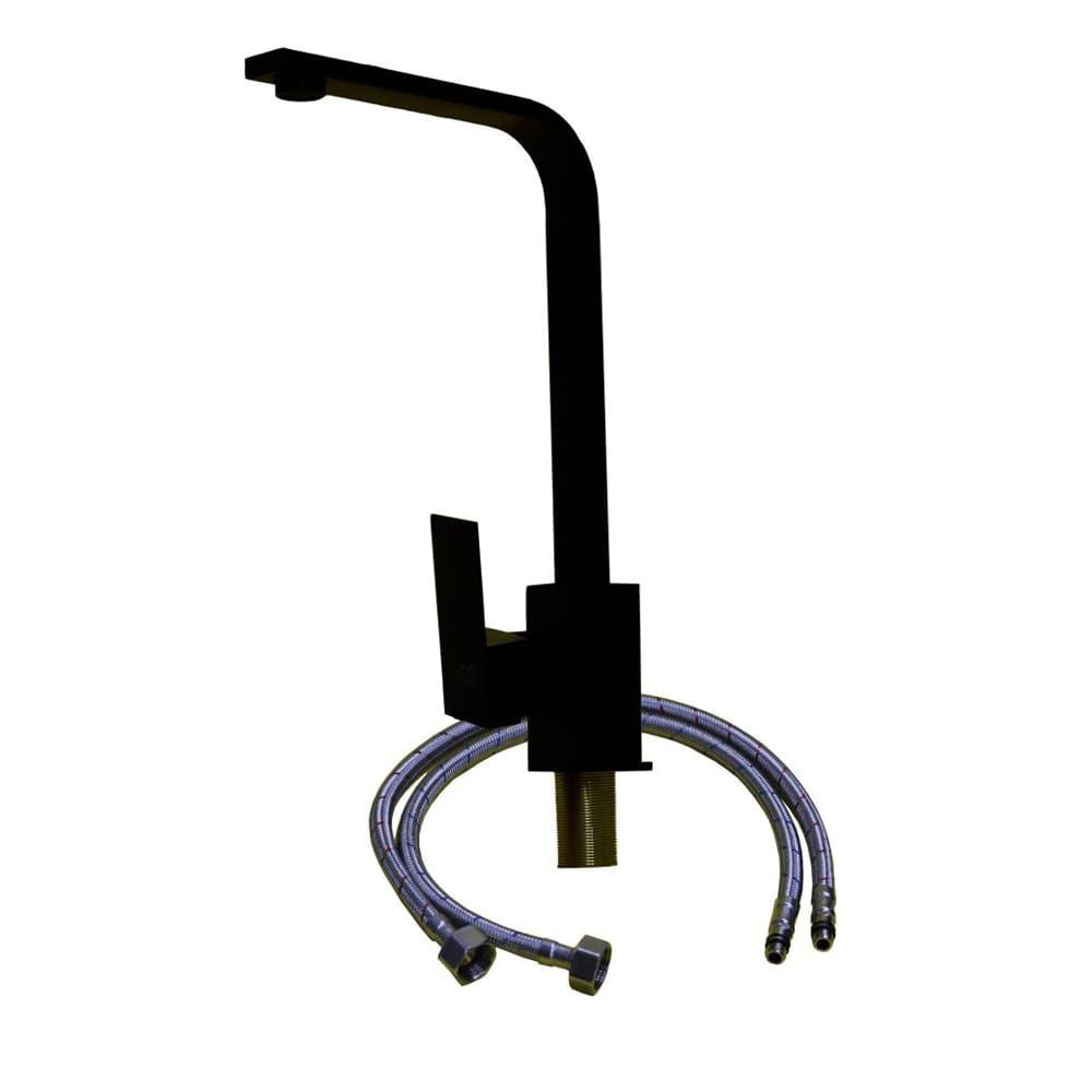 Quickfix Plumbers | Black Square Frame Kitchen Mixer - Sleek Design for ...