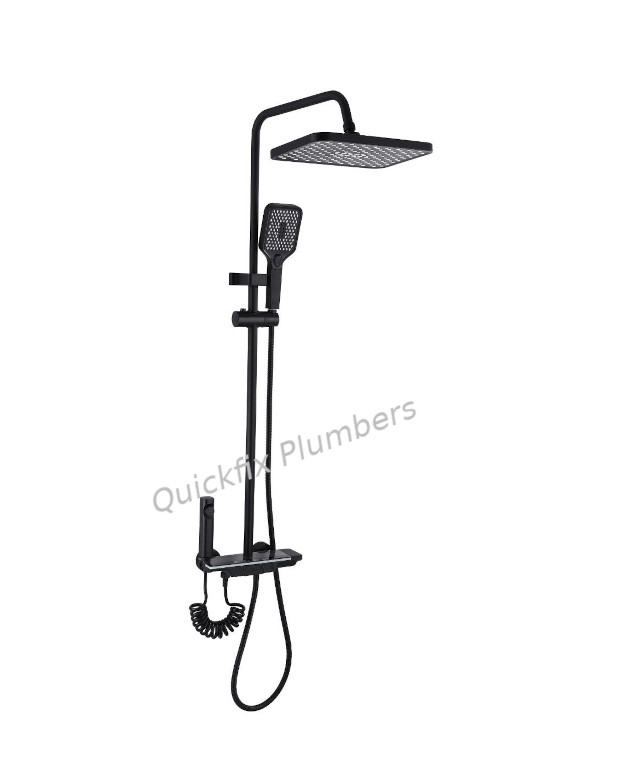 Brimix Black Shower Mixer | Modern Bathroom Fixtures – Quickfix ...