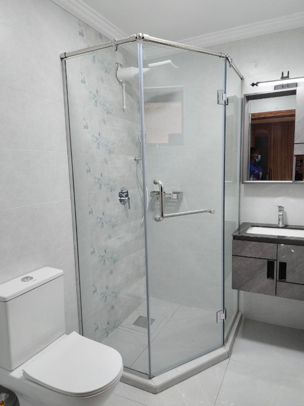 Neo-Angle Shower Cubicle | Space-Saving Corner Design | Quickfix Nairobi