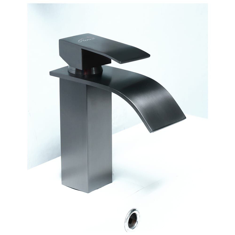 Gun Grey Waterfall Basin Tap Mixer | Modern Bathroom Tap in Nairobi Kenya
